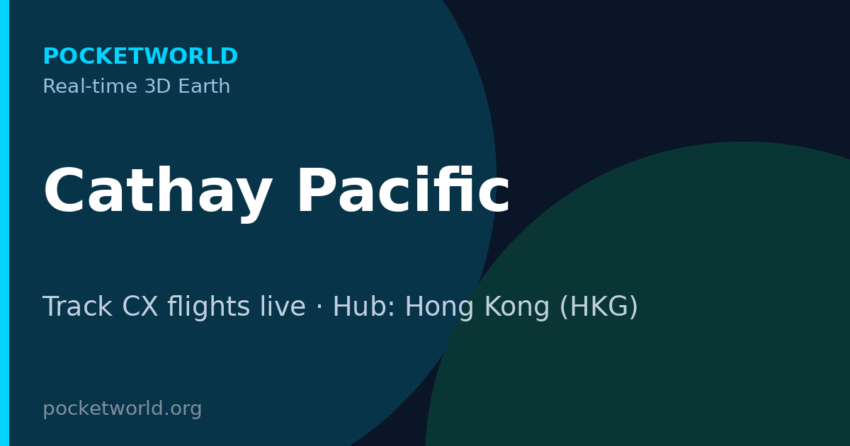 Track Cathay Pacific Flights - Live CX Flight Tracker | Cathay Pacific ...